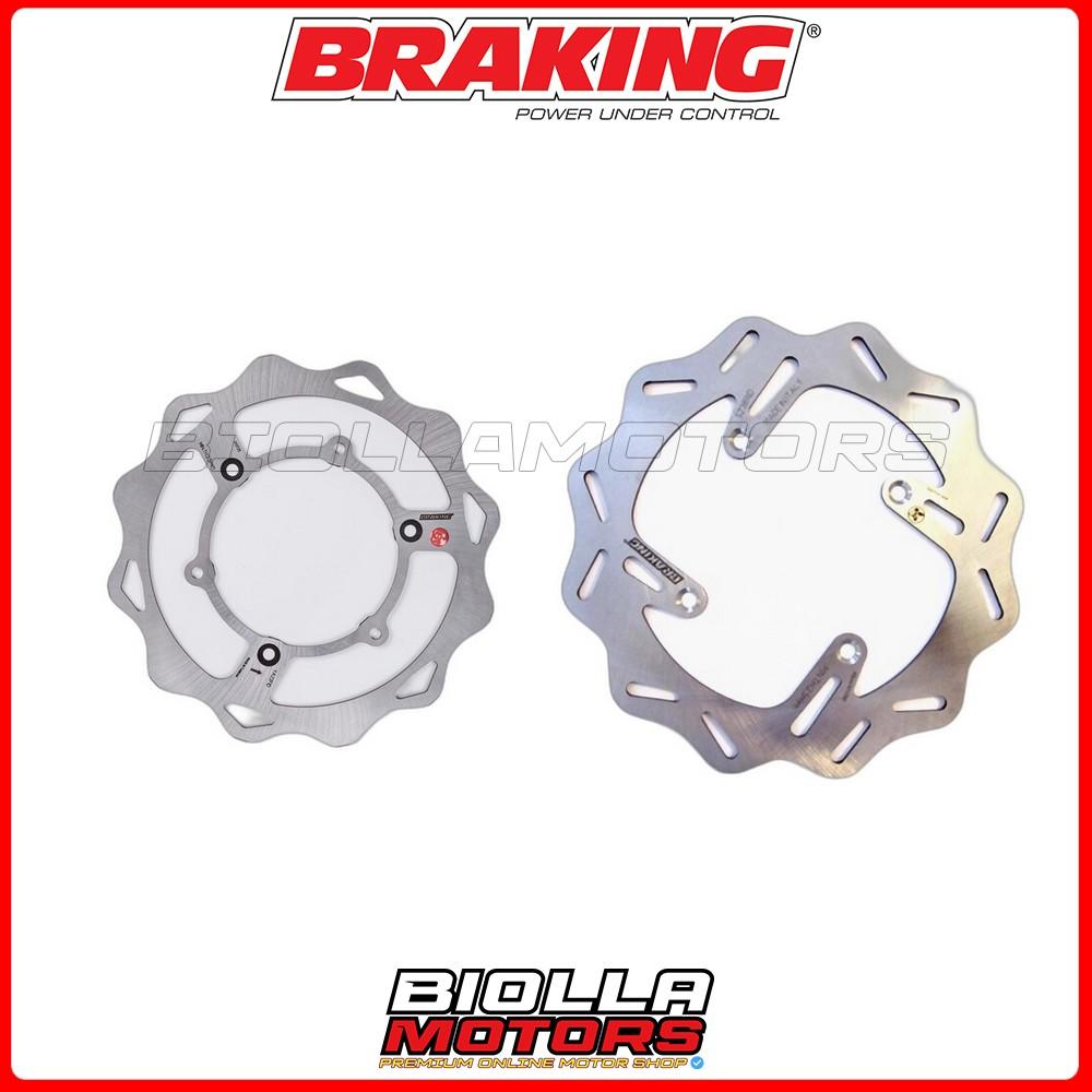 KIT DISCHI FRENO BRAKING SUZUKI RM 85 2008 - ANTERIORE + POSTERIORE ...