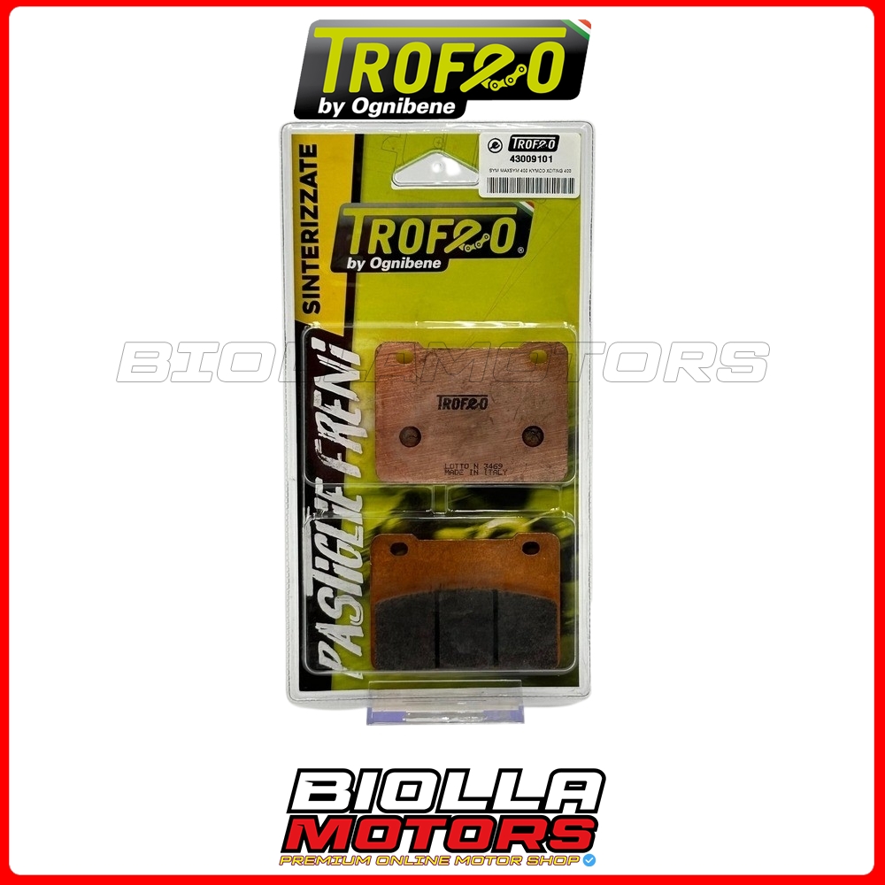 43009101 FRONT BRAKE PADS TROPHY SYM WOLF CLASSIC 300 2020 SINTERED | eBay