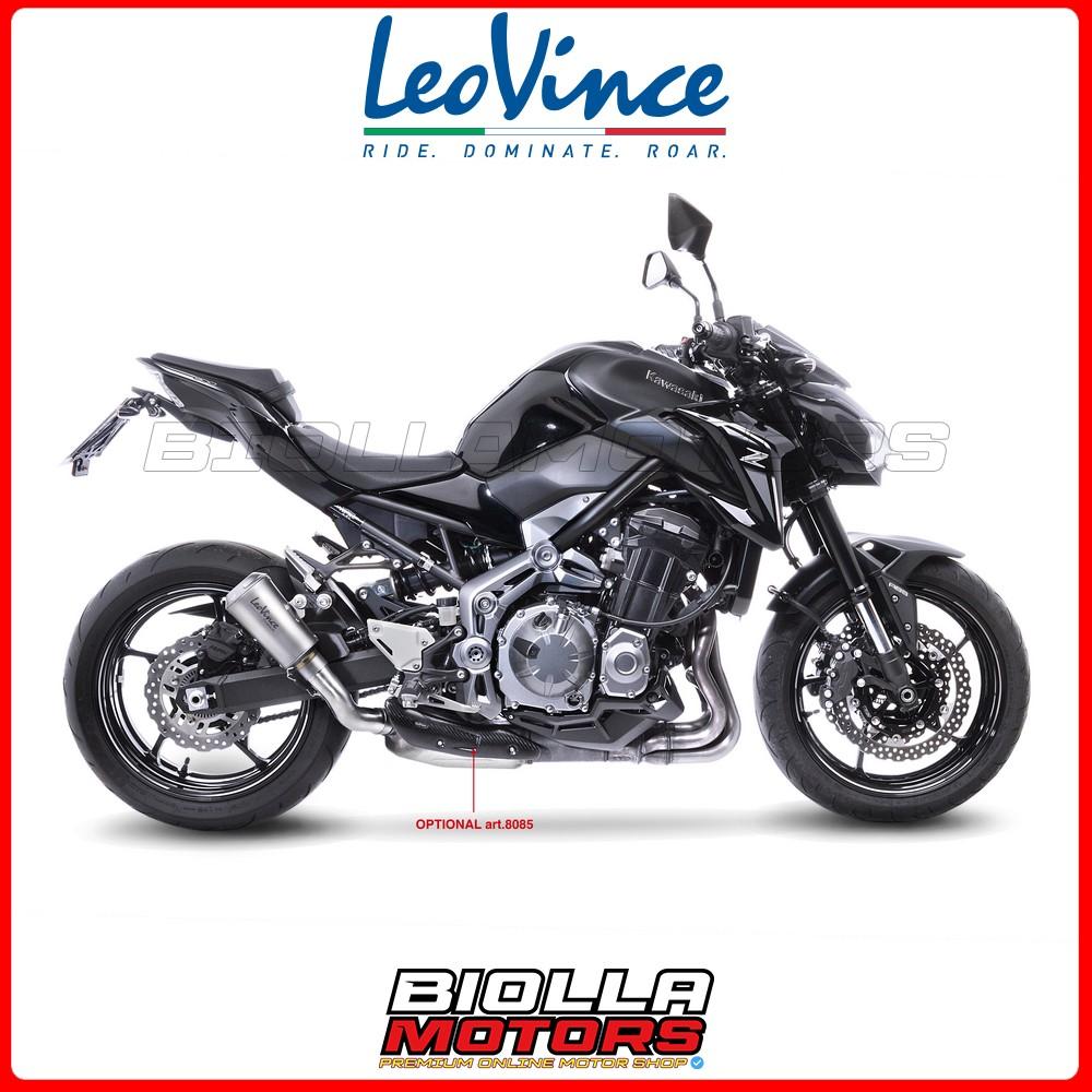 15204T SLIP-ON LEOVINCE KAWASAKI Z 900 2017 - 2019 LV-10 TITANIUM ...