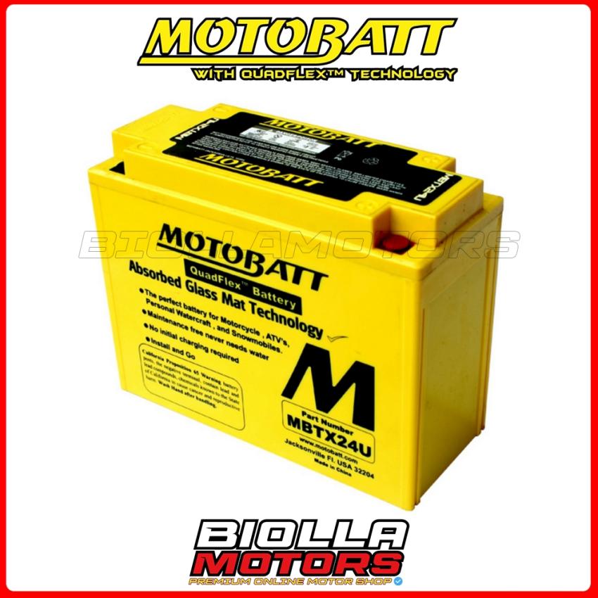 MBTX24U BATTERIA MOTOBATT GEL YAMAHA VT600 Venture 600 600 2001 YTX24HL ...