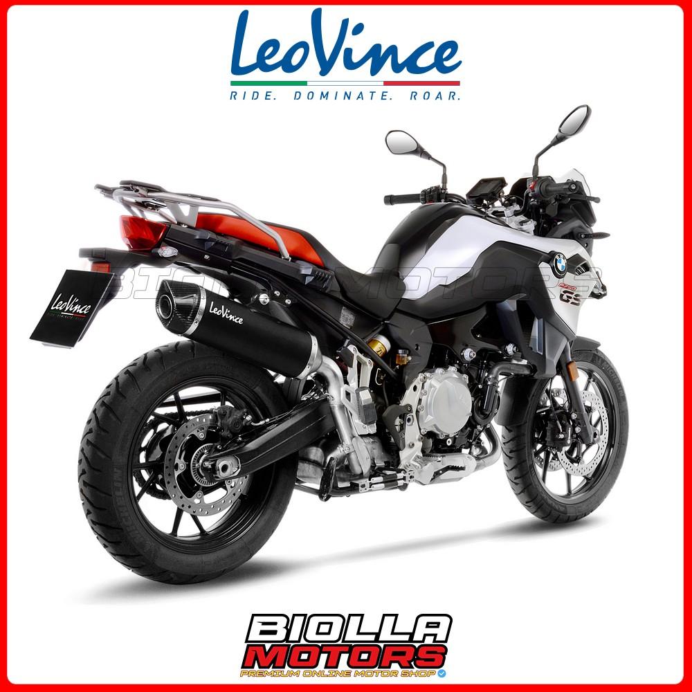 14055 POT LIGNE LEOVINCE BMW F 750 GS 850 2019 - NERO STAINLESS STEEL ...