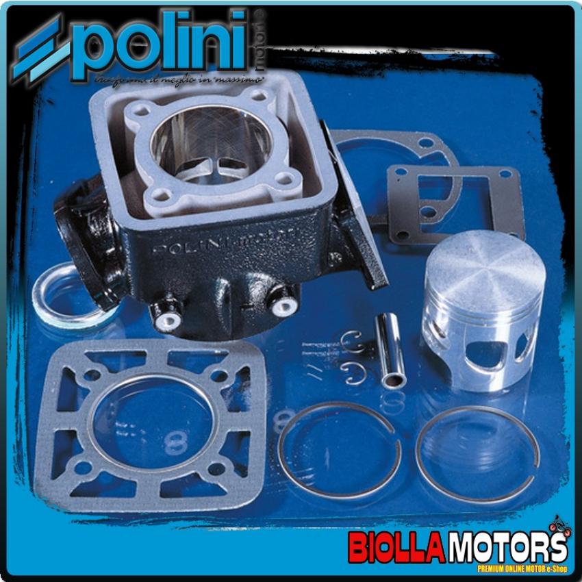 166.0048 CYLINDER POLINI 100CC D.55 YAMAHA DT 80 ALLUMINIO H2O CORSA 42 ...
