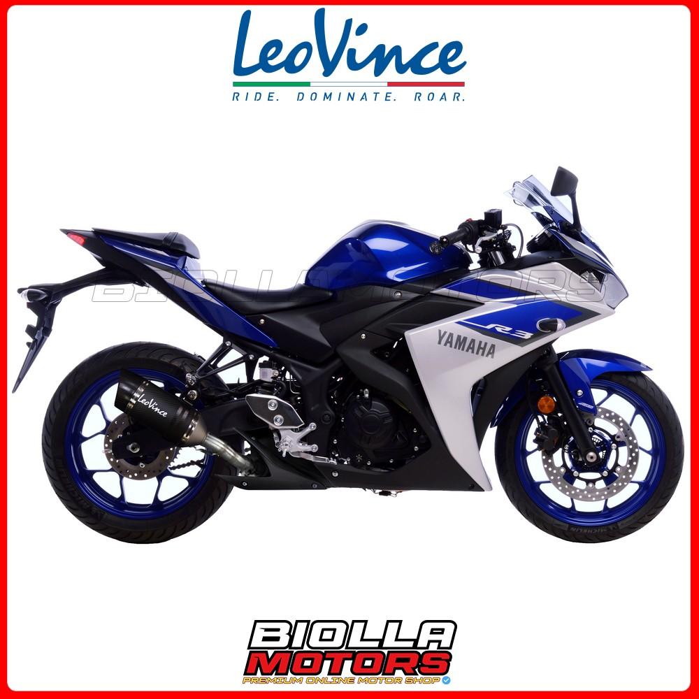 14125E POT LIGNE LEOVINCE YAMAHA YZF-R25 250 2017 - LV PRO CARBON FIBER ...